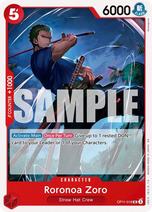 OP11-016 - Roronoa Zoro - Character - Uncommon – MetaGaming